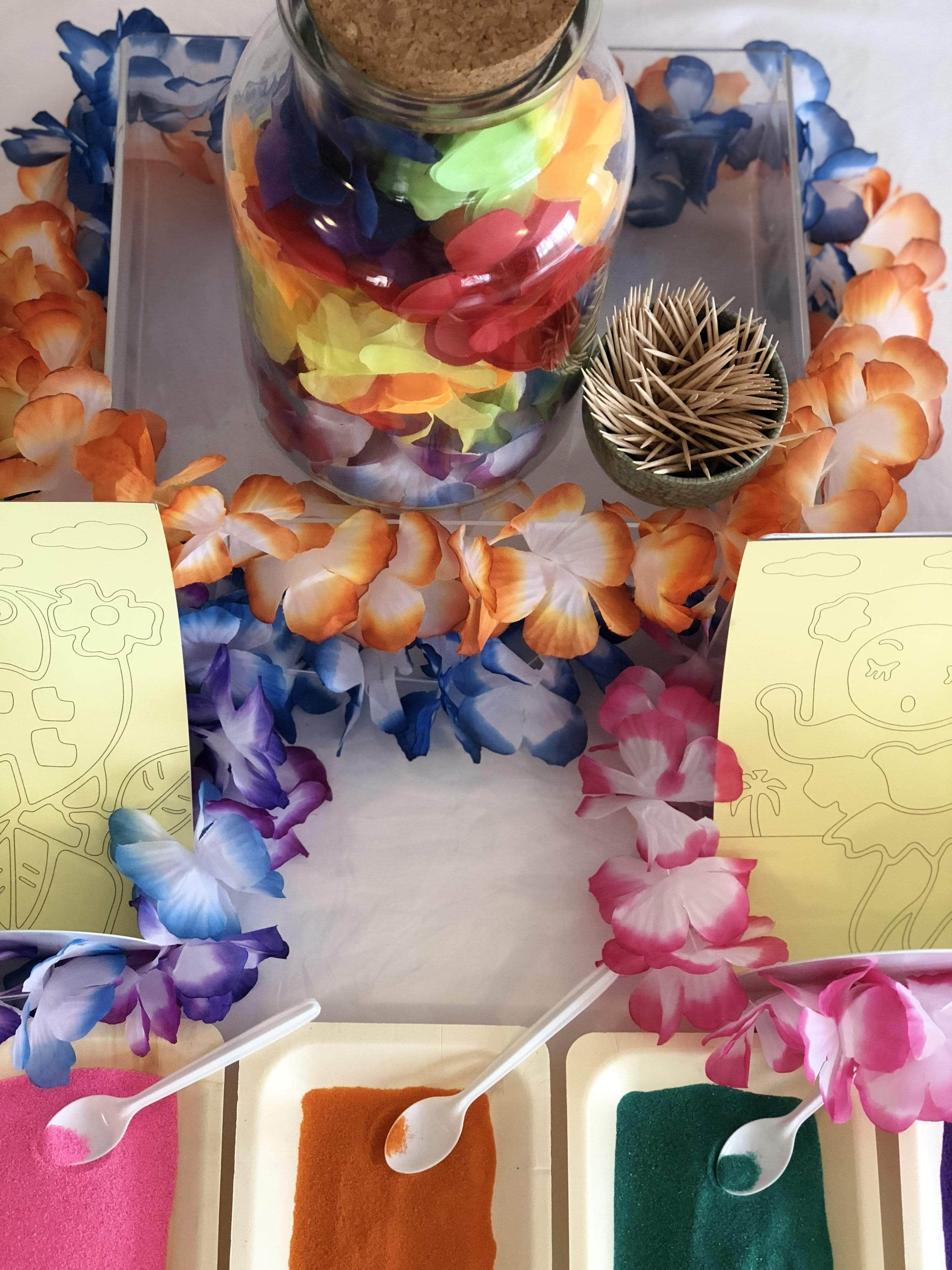 How to organise a kids sand art party – SilverStarCrafts